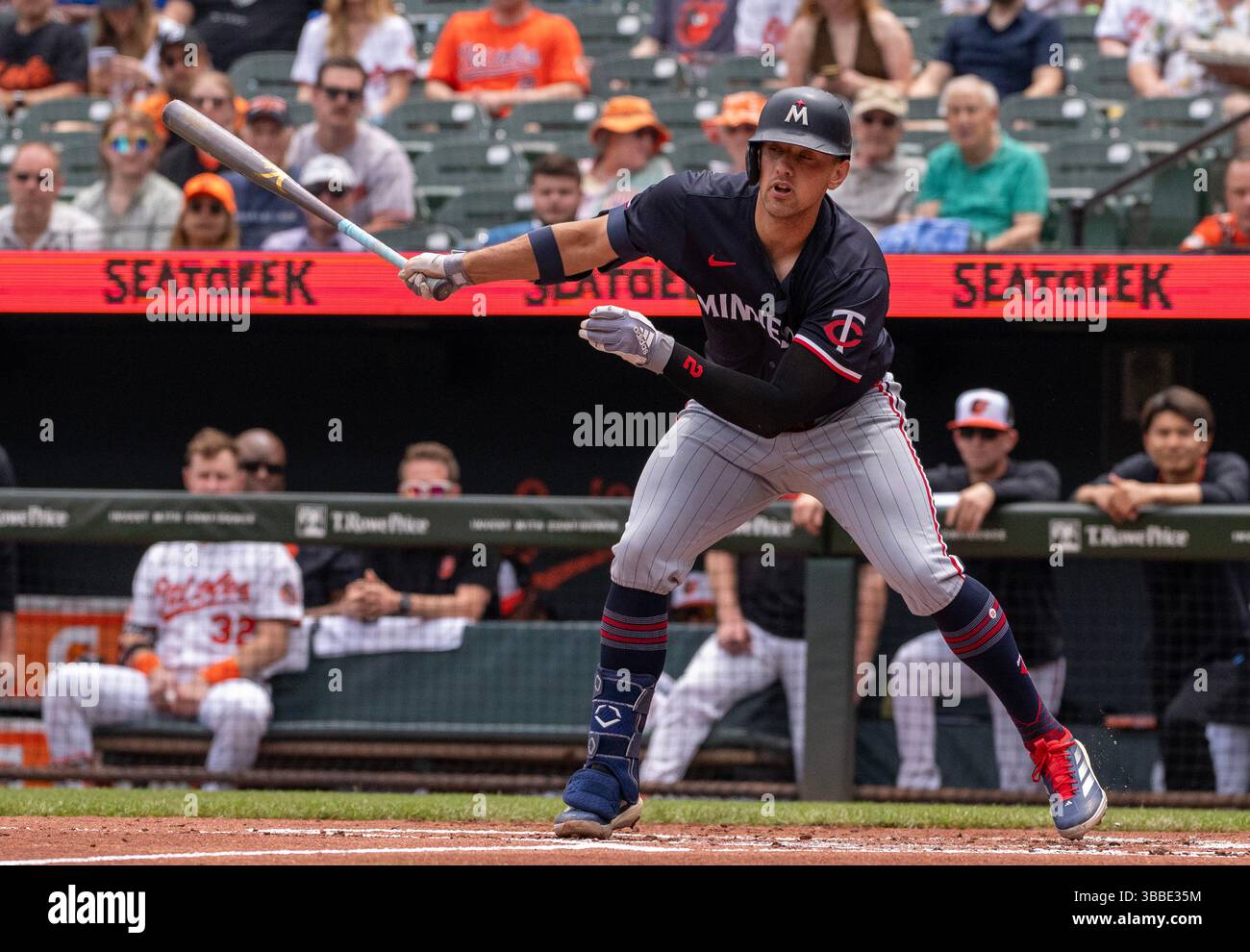 Baltimore, USA. 15th May, 2025. BALTIMORE, MD - MAY 15: Minnesota Twins ...