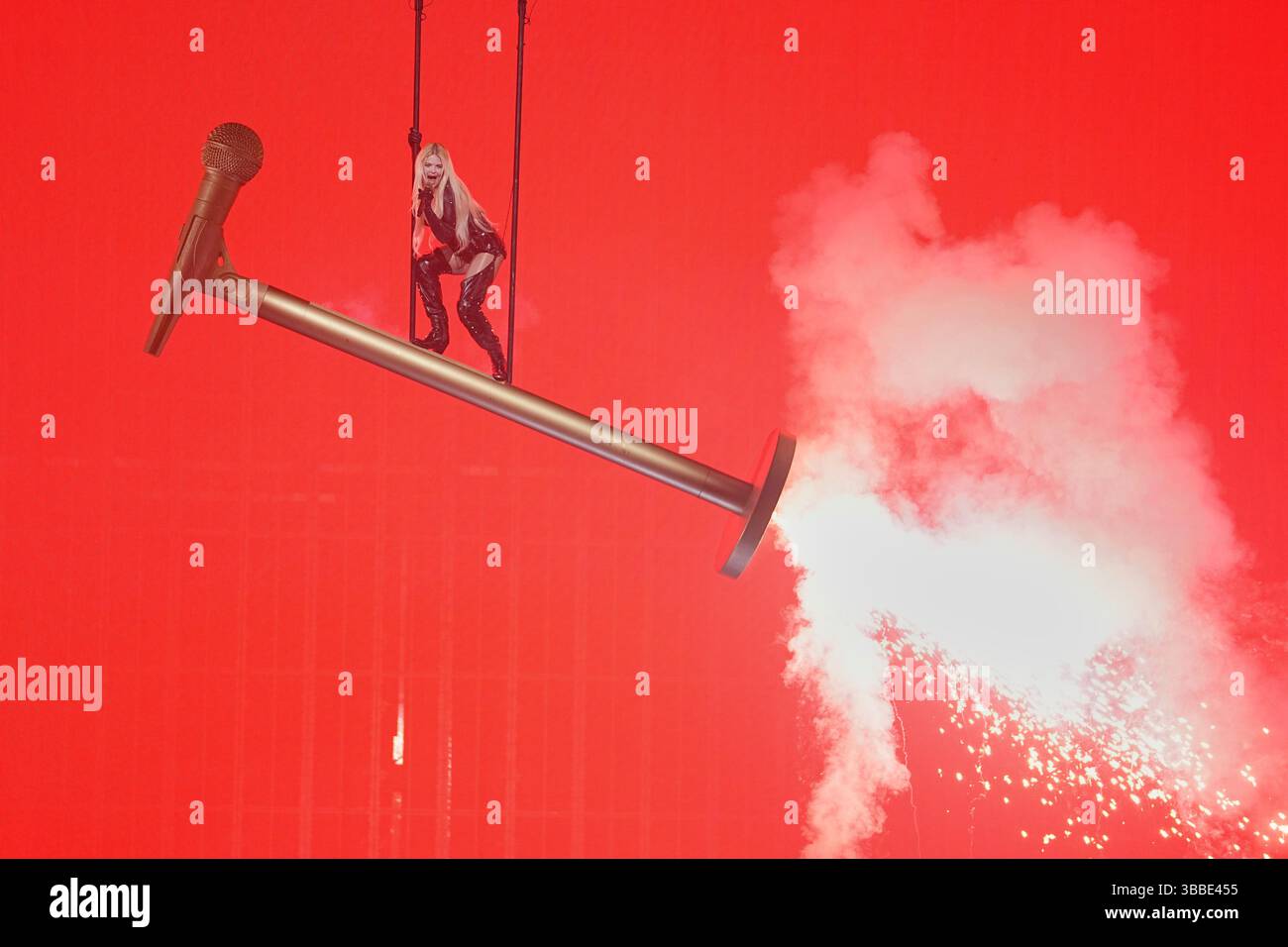 Erika Vikman from Finland performs the song "ICH KOMME" during the second semi-final of the 69th ...