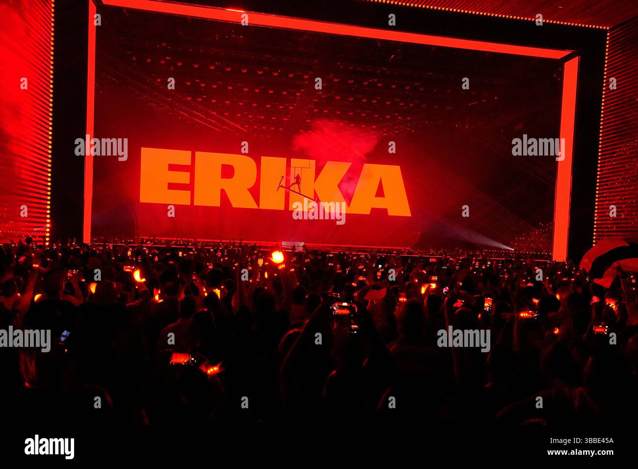 Erika Vikman from Finland performs the song "ICH KOMME" during the second semi-final of the 69th ...