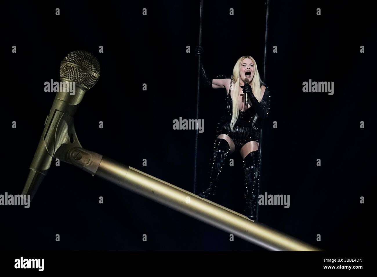 Erika Vikman from Finland performs the song "ICH KOMME" during the second semi-final of the 69th ...