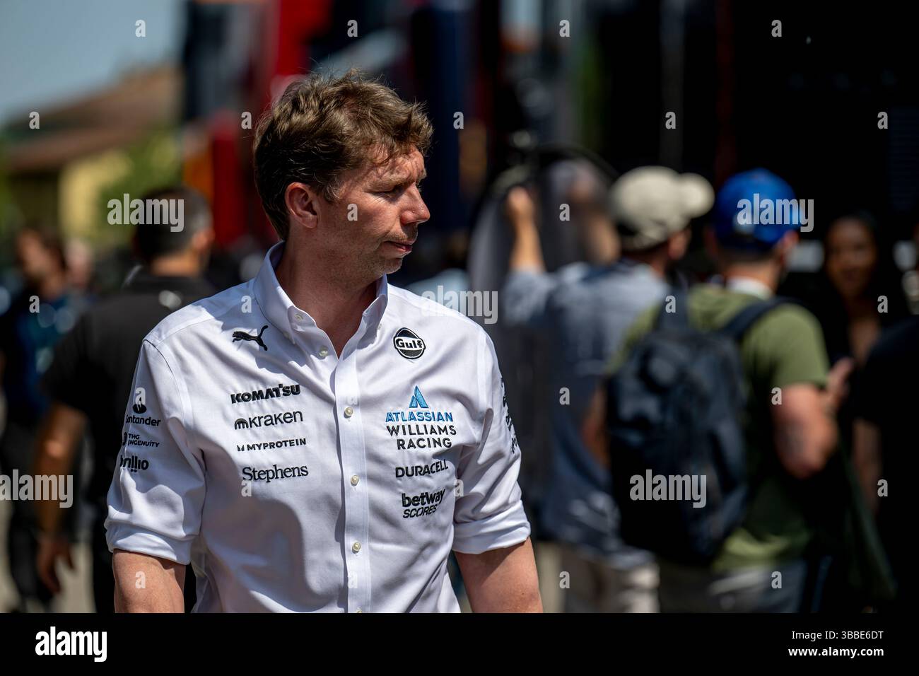Imola, Italy, 15 May 2025, James Vowles, from the United Kingdom ...