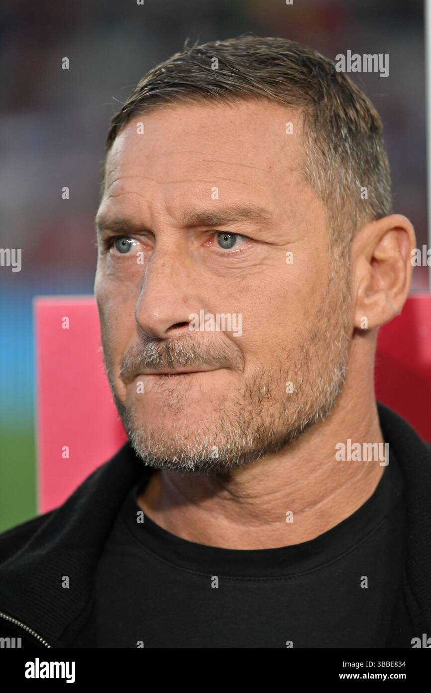 Roma, Italy. 14th May, 2025. Francesco Totti during the Italian Cup ...