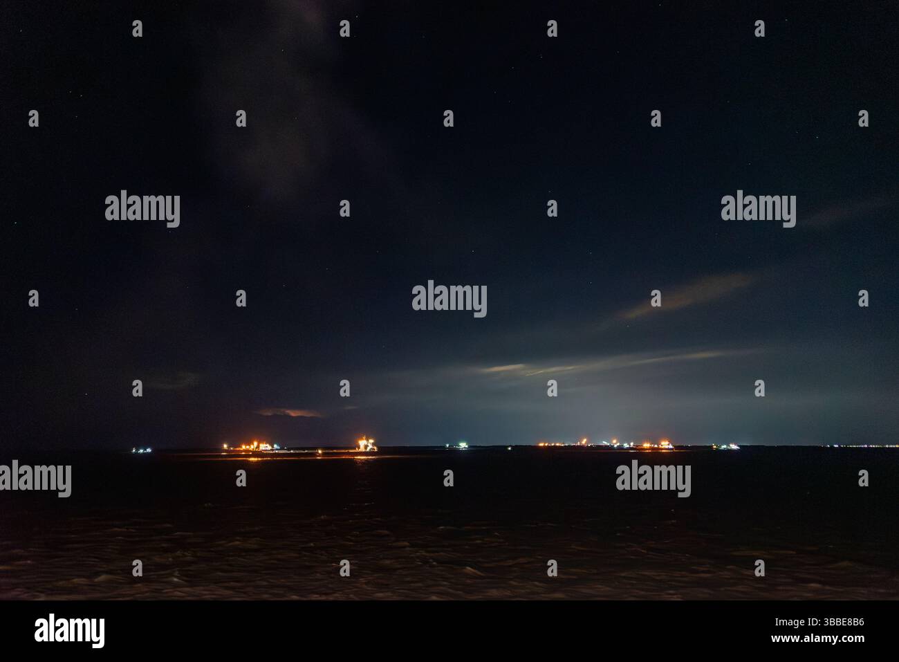 Night View at the Silver River, Argentina Stock Photo - Alamy