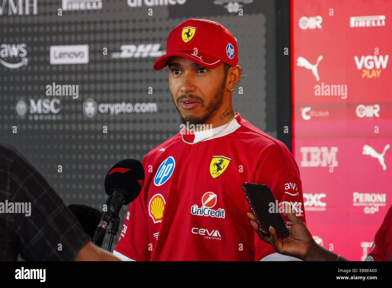 Lewis Hamilton (GBR) - Scuderia Ferrari - Ferrari SF-25 - Ferrari ...