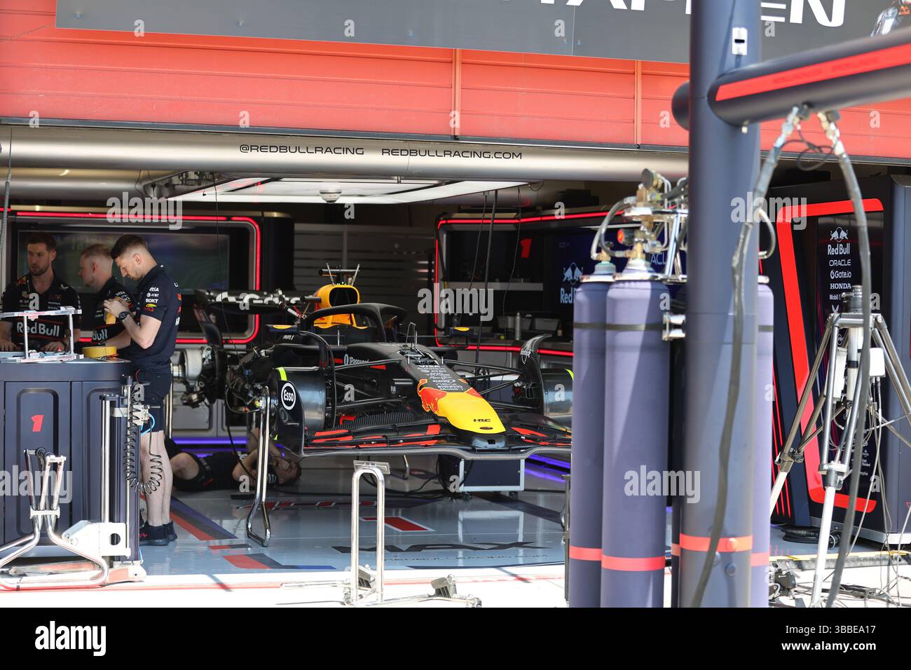 Oracle Red Bull Racing RBPT garage during Formula 1 AWS Gran Premio del ...