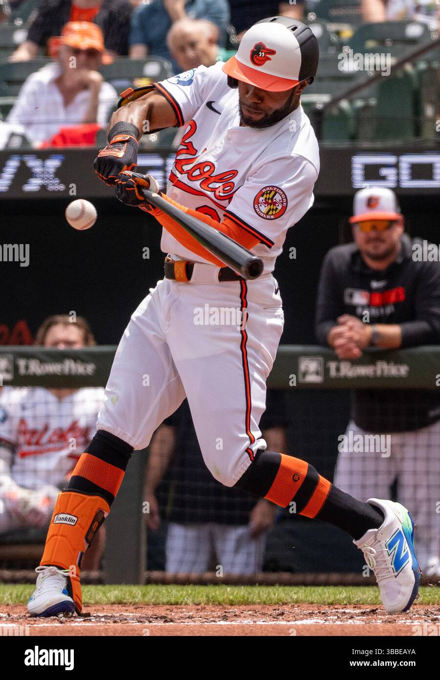 Baltimore, USA. 15th May, 2025. BALTIMORE, MD - MAY 15: Baltimore Orioles outfielder Cedric ...