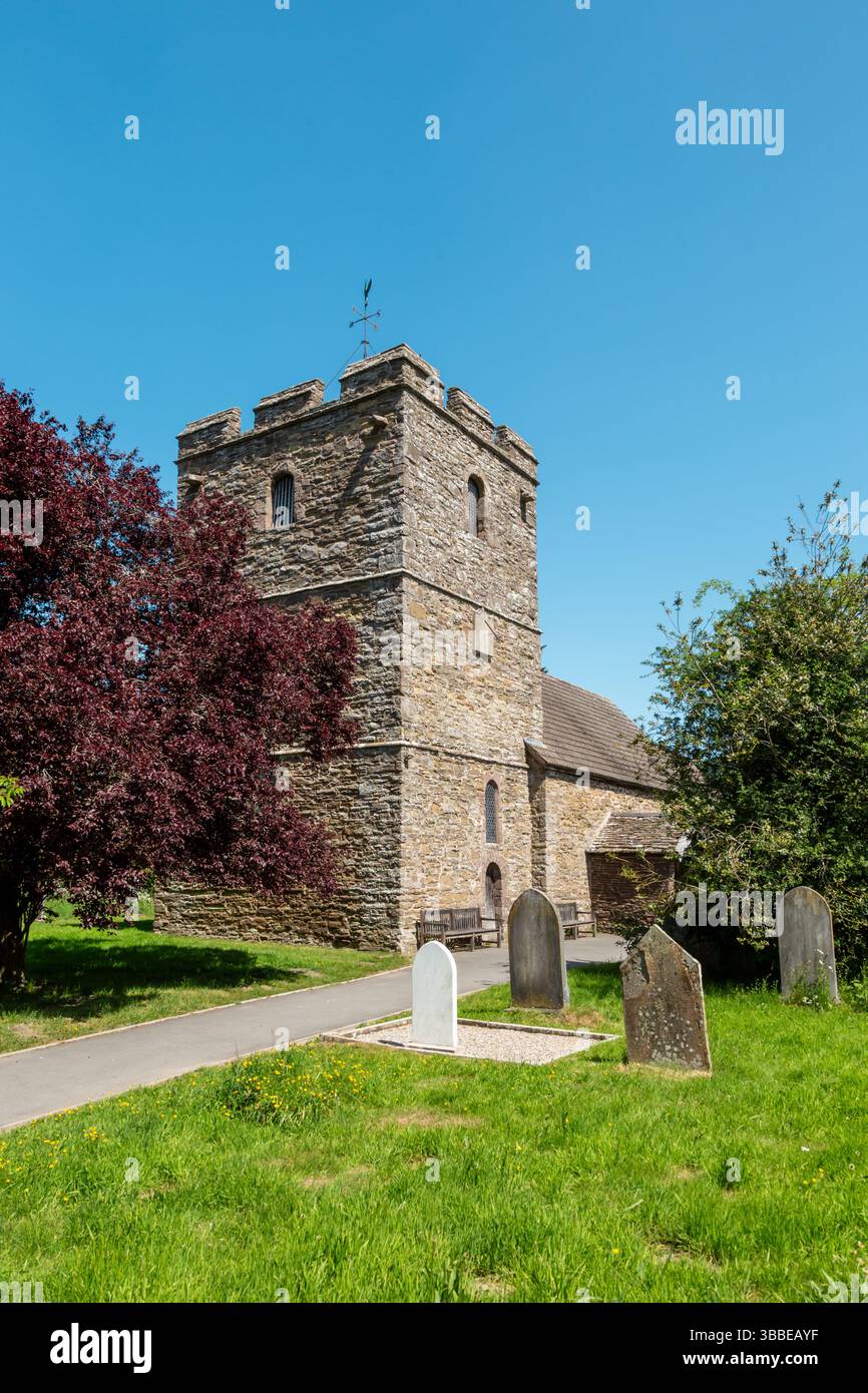 Church of St John the Baptist, Stokesay, Shropshire, UK Stock Photo - Alamy