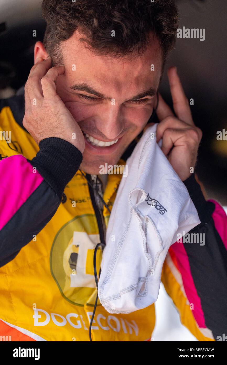 NTT INDYCAR SERIES driver, DEVLIN DEFRANCESCO (30) (CAN) of Toronto ...