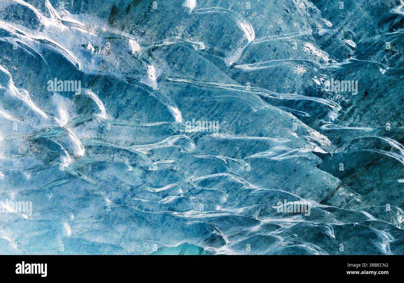 Detail of the Morteratsch Glacier Ice Caves, Switzerland, Europe Stock ...