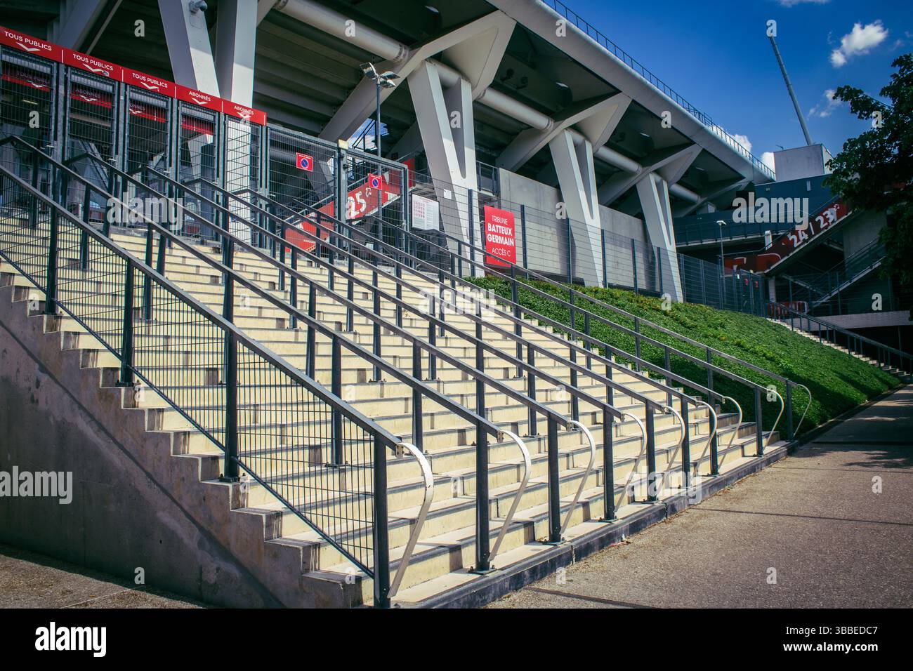 Reims, France, May 15, 2025 The Stade Auguste Delaune is a multi-use ...