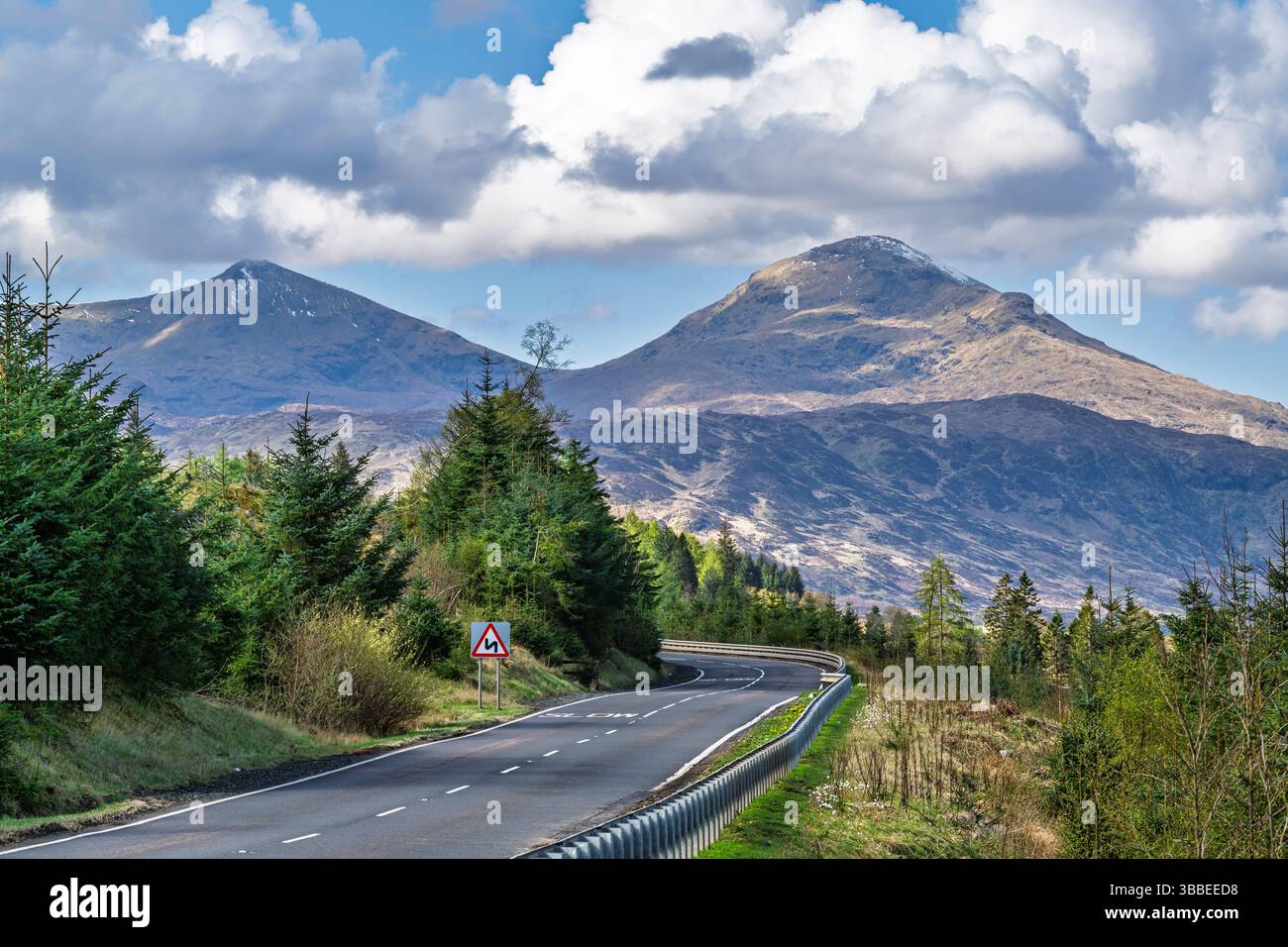 View of Ben More from Road A85, Crianlarich, Scotland, UK Stock Photo ...
