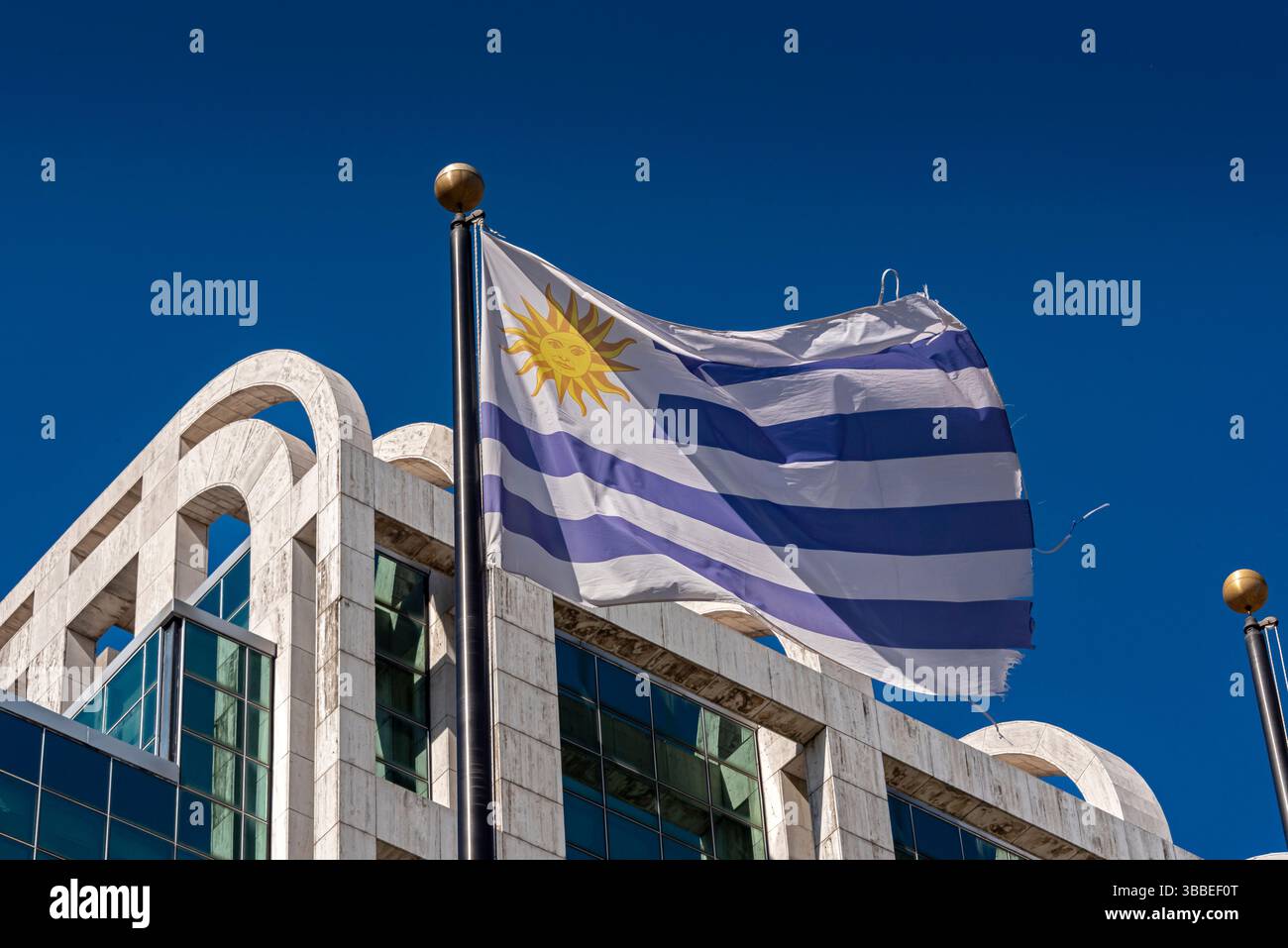 Montevideo port flag hi-res stock photography and images - Alamy