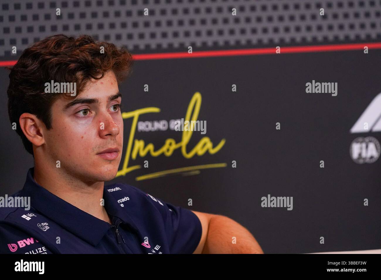Franco Colapinto (ARG) - Alpine F1 in drivers press conference during ...