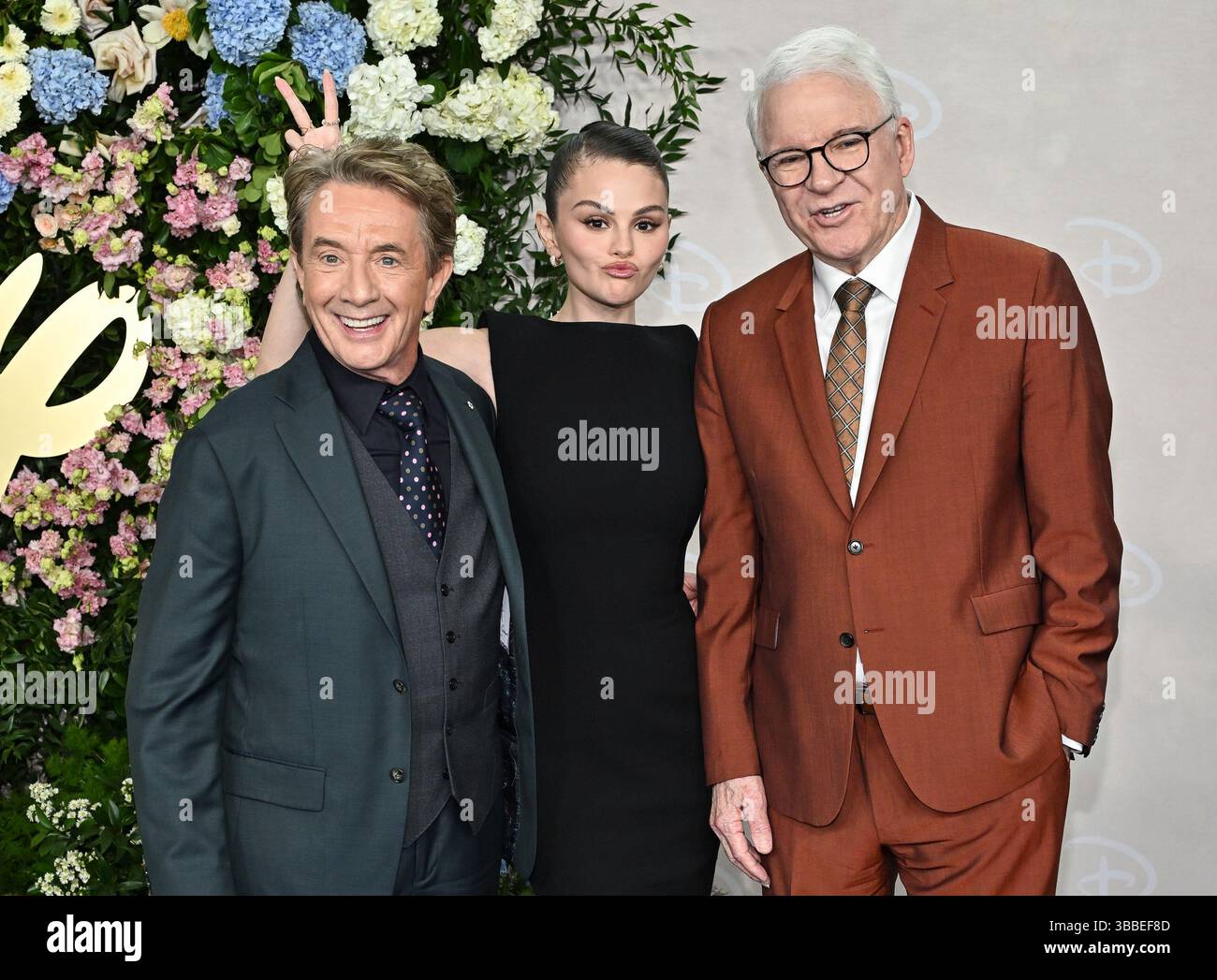 Martin Short, left, Selena Gomez and Steve Martin attend the Disney ...
