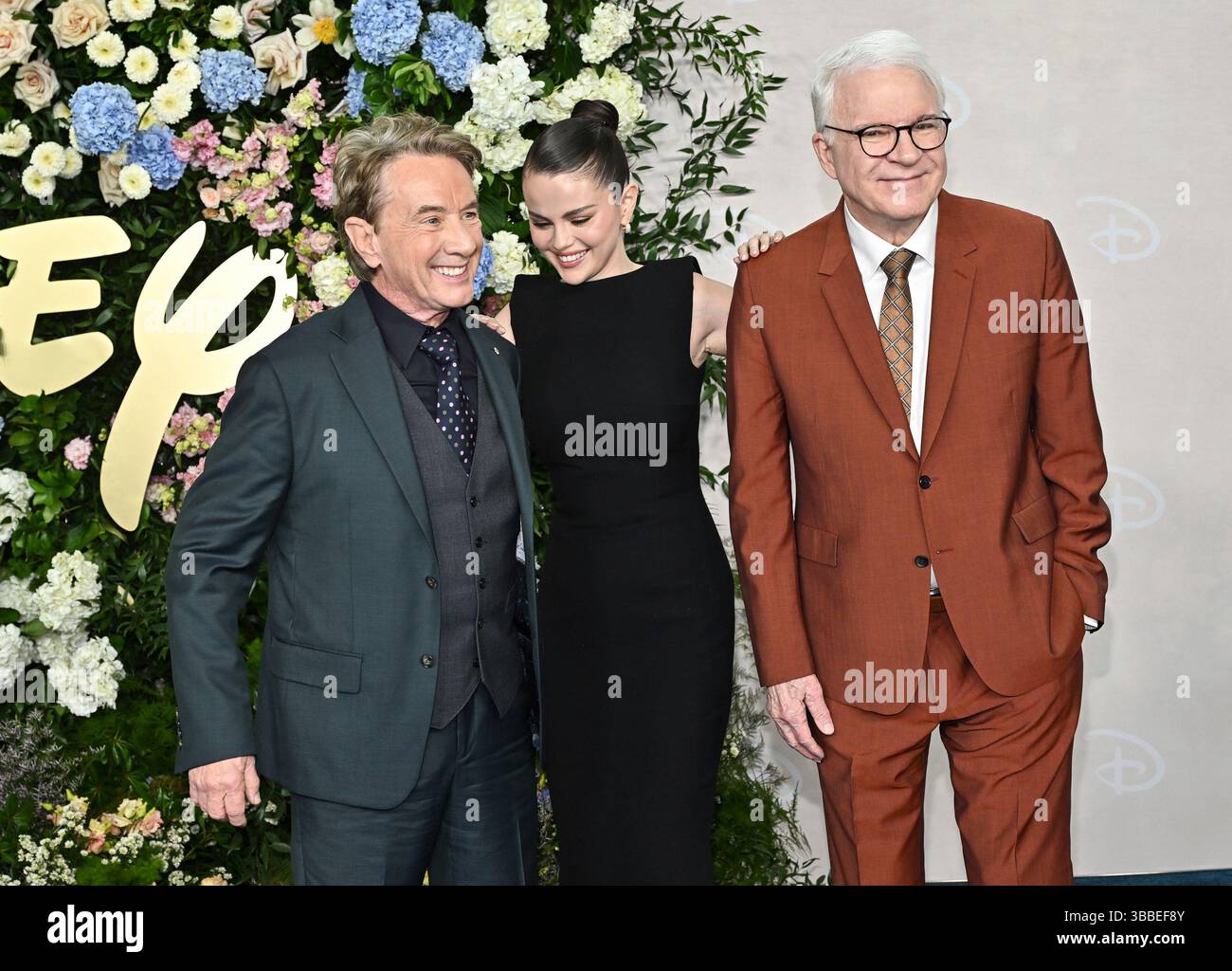 Martin Short, left, Selena Gomez and Steve Martin attend the Disney ...