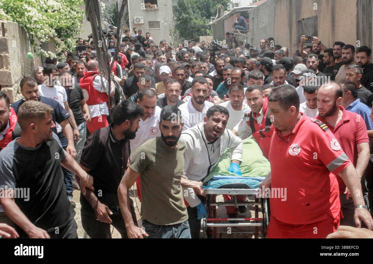 Nablus, Palestine. 15th May, 2025. (EDITOR'S NOTE : Image depicts death ...