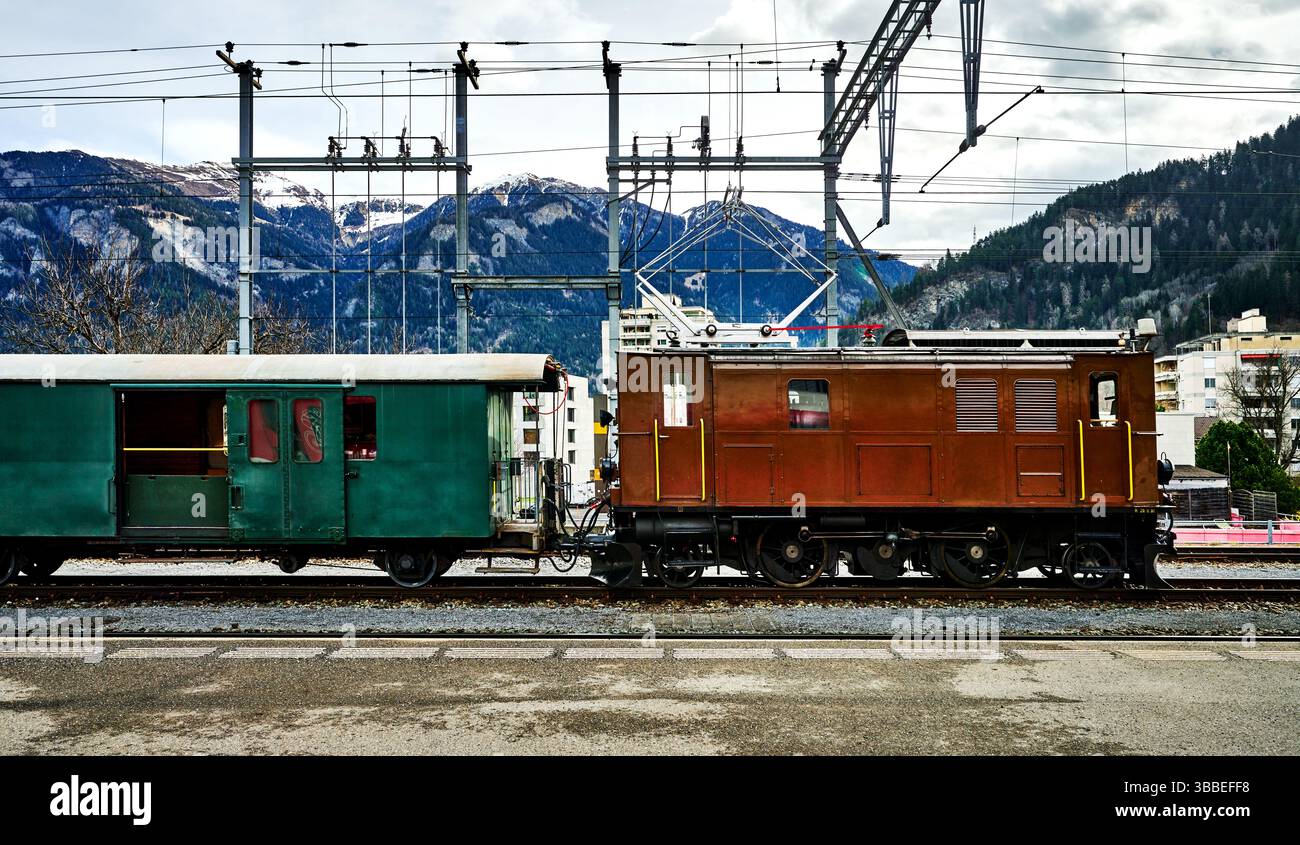 Train Station in Switzerland, Europe Stock Photo - Alamy