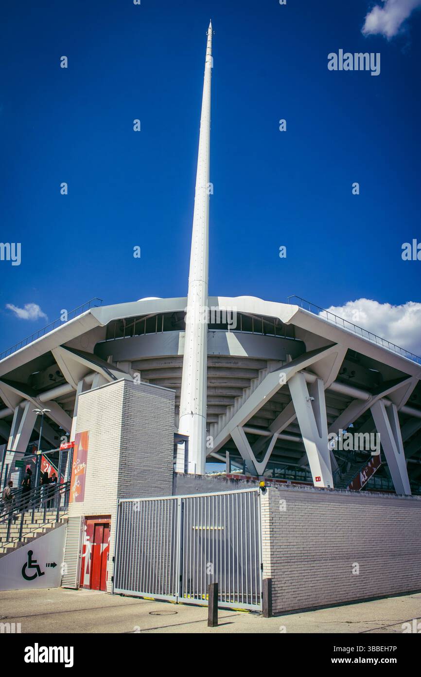 Reims, France, May 15, 2025 The Stade Auguste Delaune is a multi-use ...