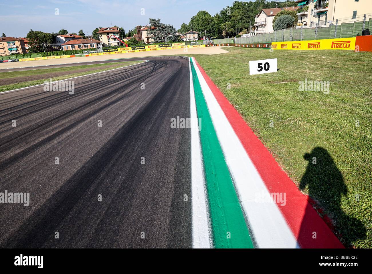 IMOLA, ITALY - MAY 15: A general view of the track during previews ...