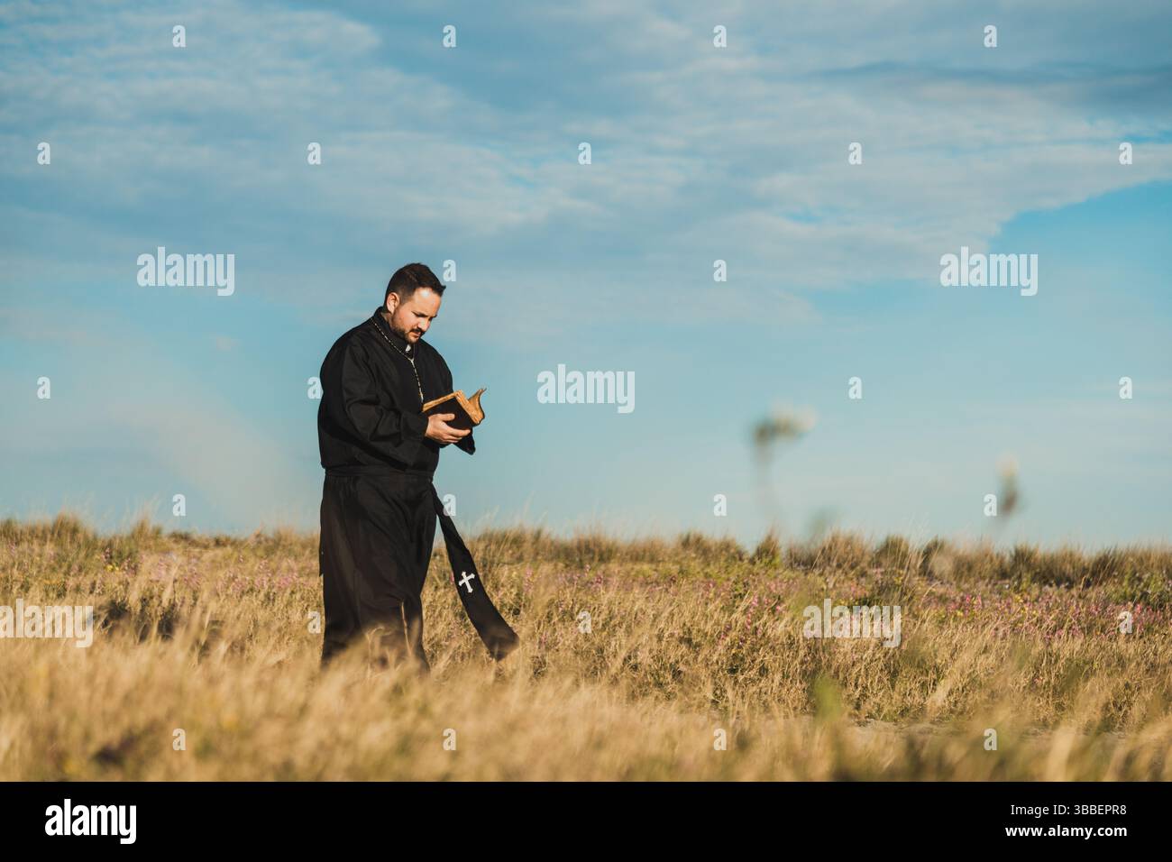 Christian monk walking hi-res stock photography and images - Alamy