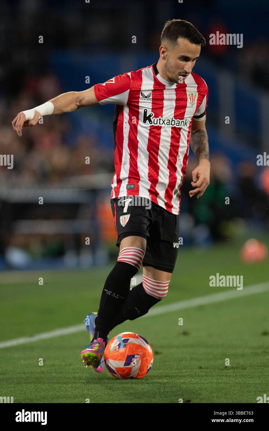 Spanish La Liga EA Sports soccer match Getafe vs Athletic Club at ...