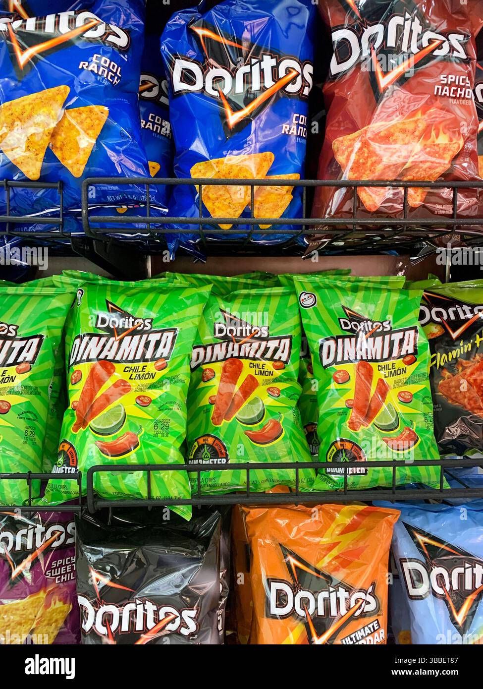 Snack Display at Grocery Store Stock Photo - Alamy
