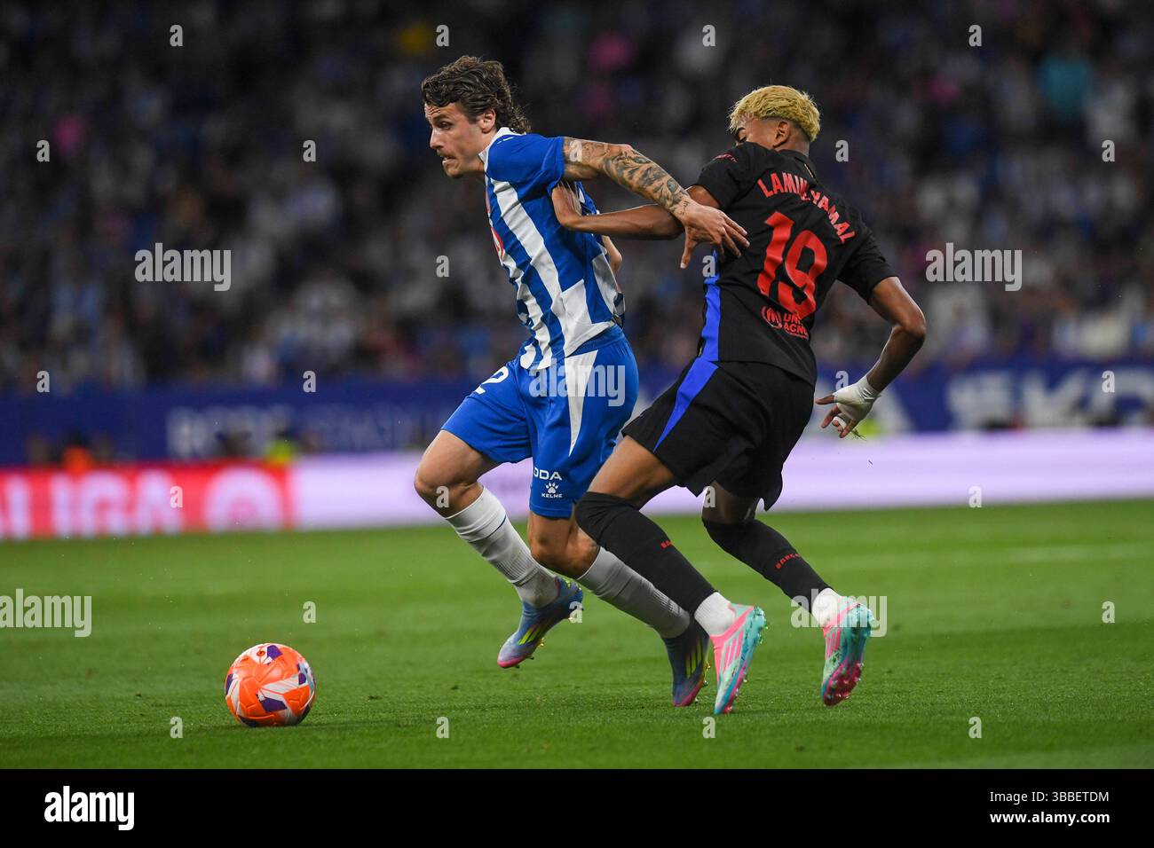 Spanish La Liga EA Sports soccer match between Espanyol and FC ...