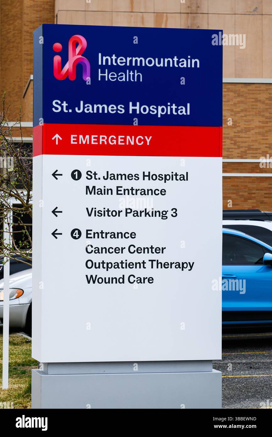 Butte, MT, USA - May 5, 2025; Intermountain Health St James Hospital ...