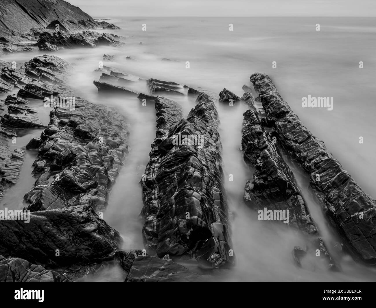 Crackington beach Black and White Stock Photos & Images - Alamy