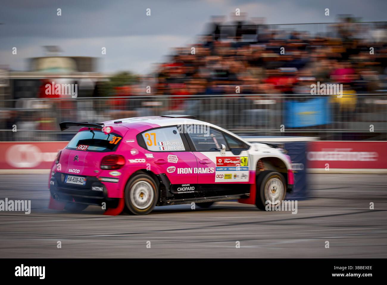 37 Sarah RUMEAU, Julie AMBLARD, Citroen C3 Rally2, action during the ...