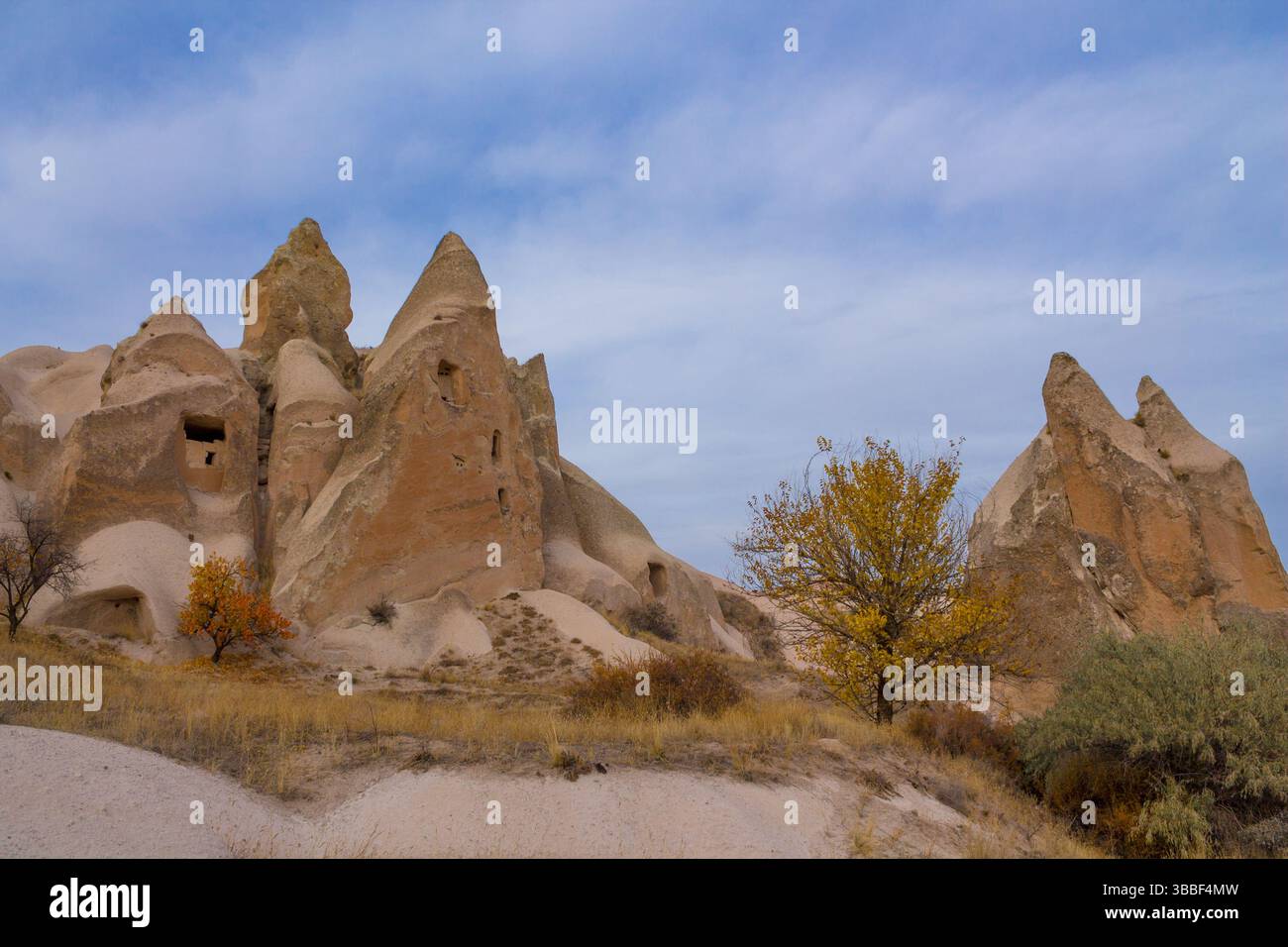 Cappadocia rock formation sites and chimneys. Kapadokya in Turkey, Love ...