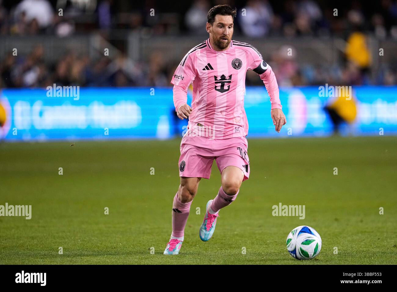 Inter Miami midfielder Lionel Messi moves the ball during the second ...