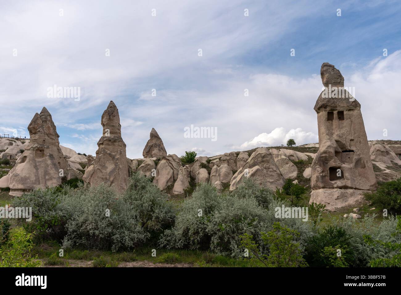 Distinctive fairy chimneys and ancient cave dwellings scatter the ...