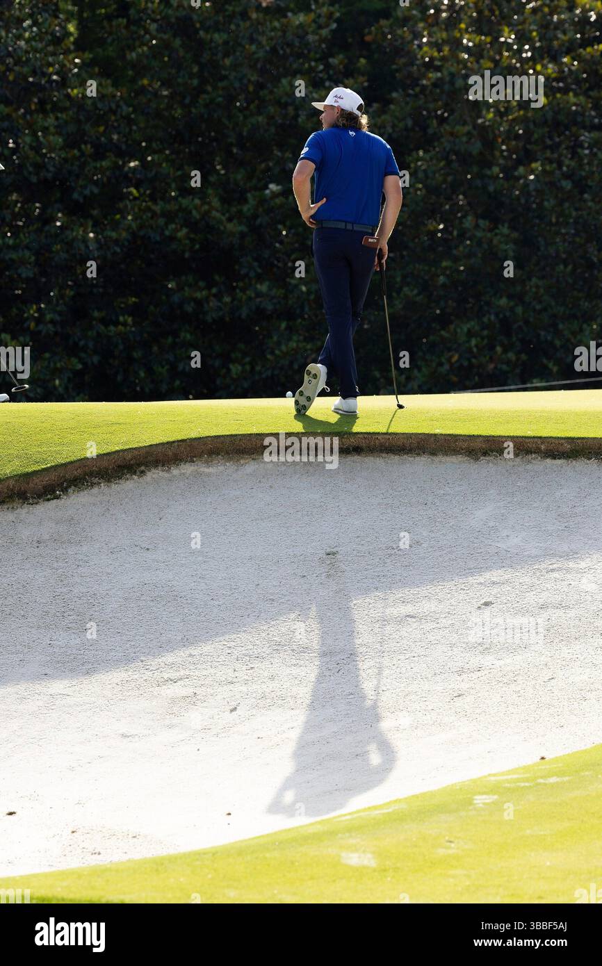 Captain Cameron Smith of Ripper GC is seen during the first round of ...