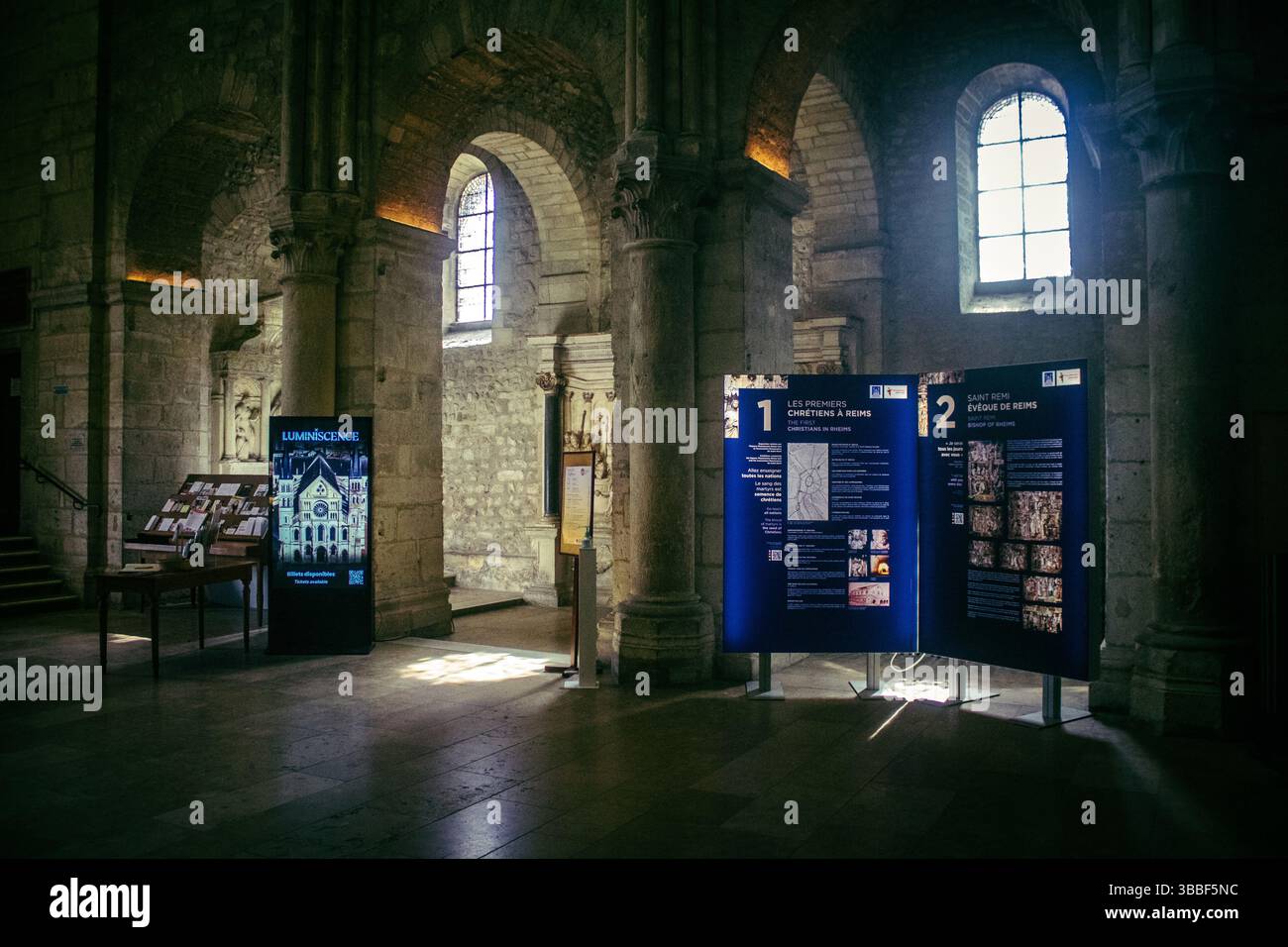 Reims, France, May 15, 2025 The Basilica of Saint-Remi is a medieval ...