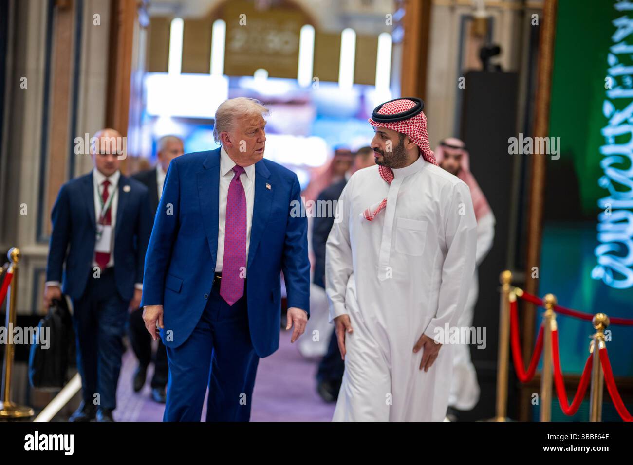 President Donald Trump departs the King Abdul Aziz International ...