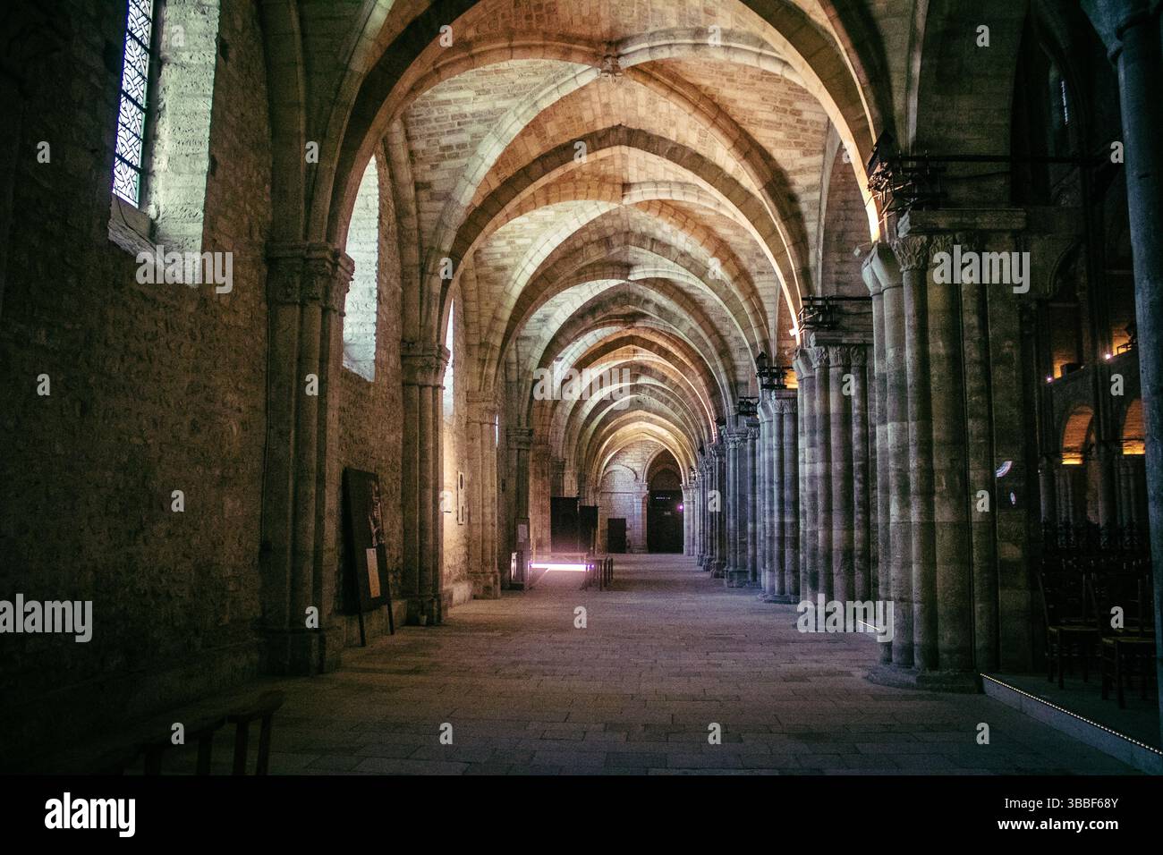 Reims, France, May 15, 2025 The Basilica of Saint-Remi is a medieval ...