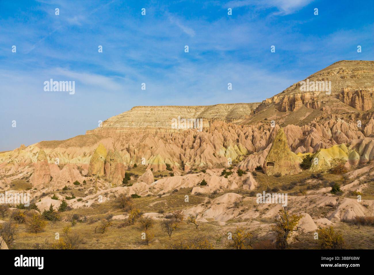 Cappadocia rock formation sites and chimneys. Kapadokya in Turkey, Love ...