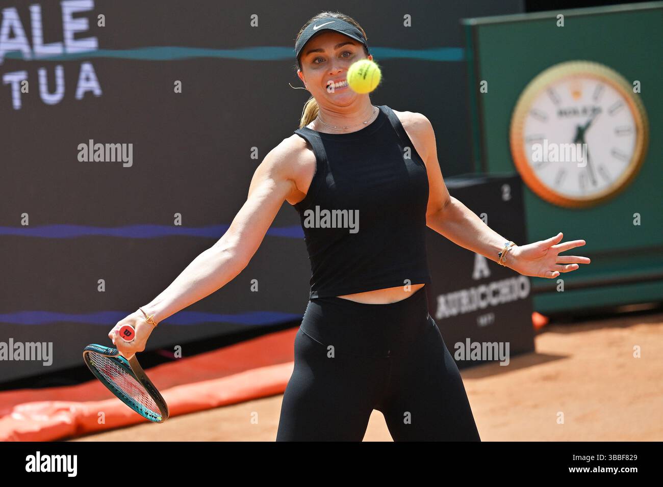 Rome, Italy. 05th May, 2025. Paula Badosa during the Internazionali BNL ...