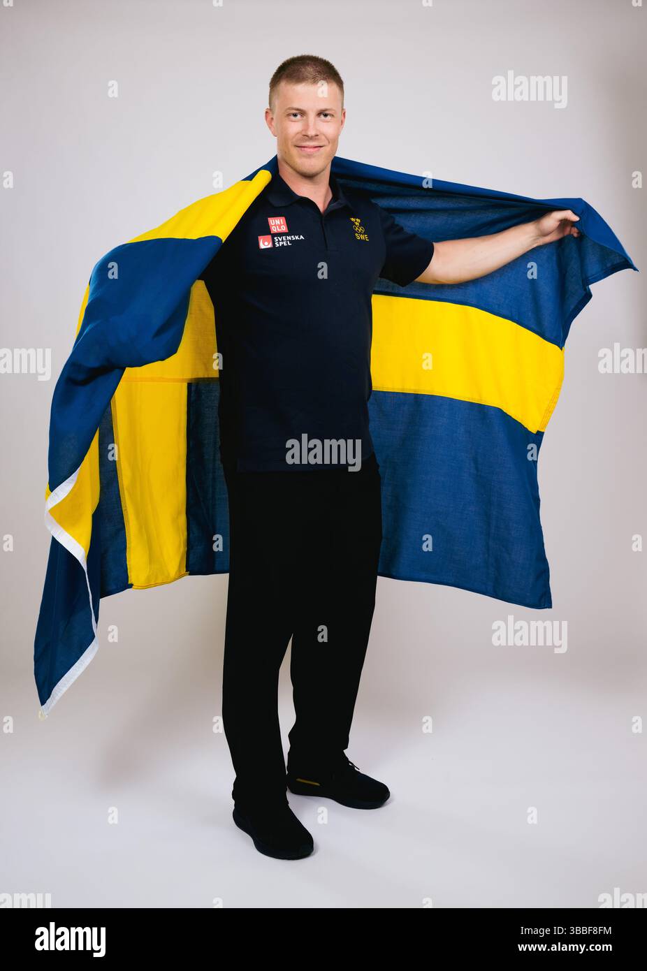 Skicross athlete David Mobärg of, Sweden. , . poses for a portrait ...
