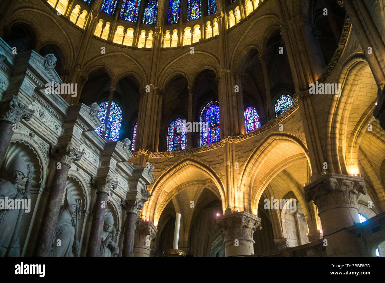 Reims, France, May 15, 2025 The Basilica of Saint-Remi is a medieval ...