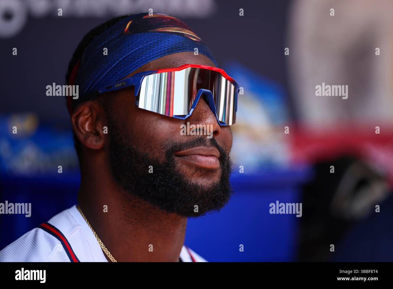 Atlanta Braves' Michael Harris II looks on during a baseball game ...