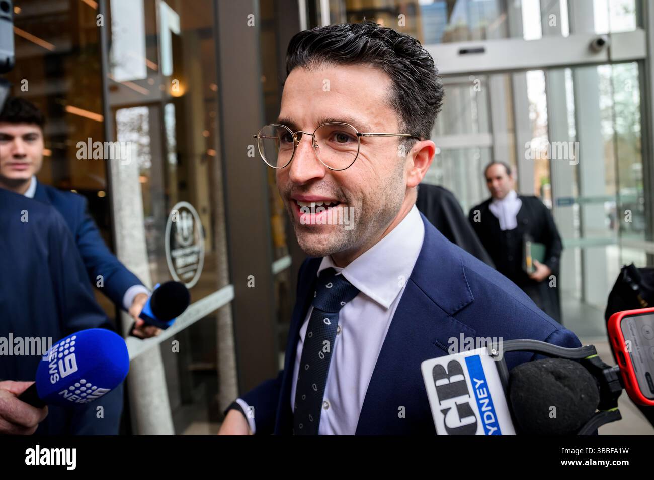 Canberra, Australia. 16th May, 2025. Dean Levitan, lawyer for Channel ...