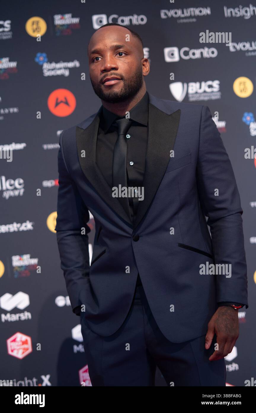 London, England. 15th May 2025. Leon Edwards poses on the red carpet at ...
