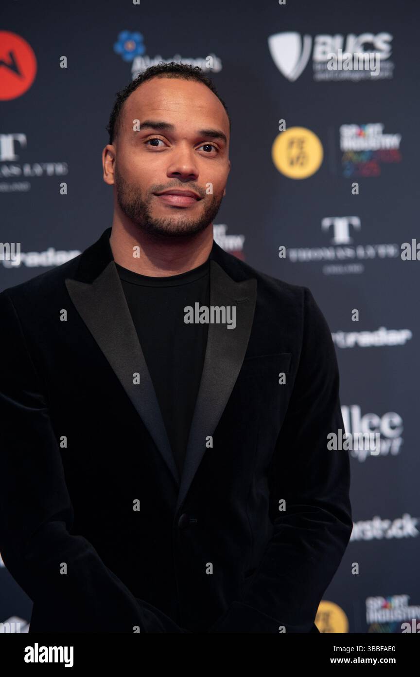 London, England. 15th May 2025. Nicholas Hamilton poses on the red ...