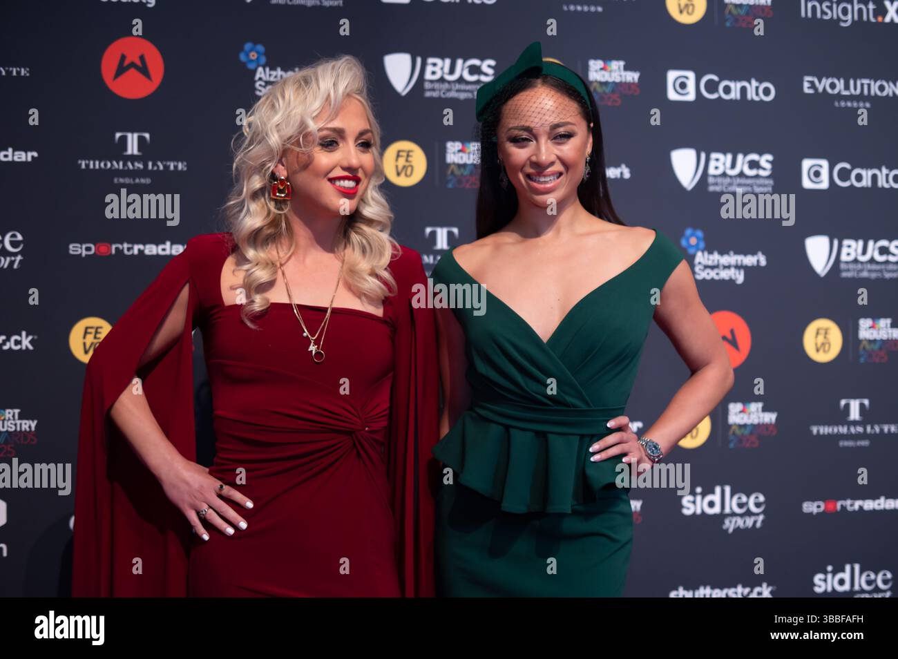 London, England. 15th May 2025. Aimee Fuller and Katya Jones pose ...