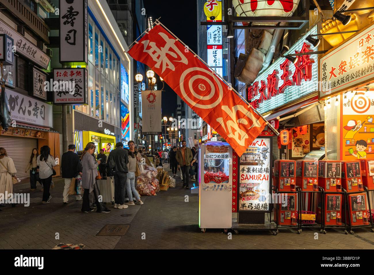 Osaka, Japan, Chuo District, Dotonbori Street, A lively area known for ...