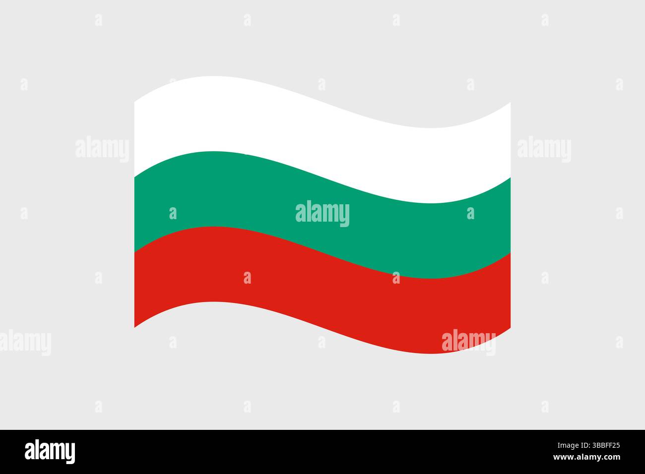 Flag of Bulgaria. Bulgaria wavy flag digital vector illustration ...