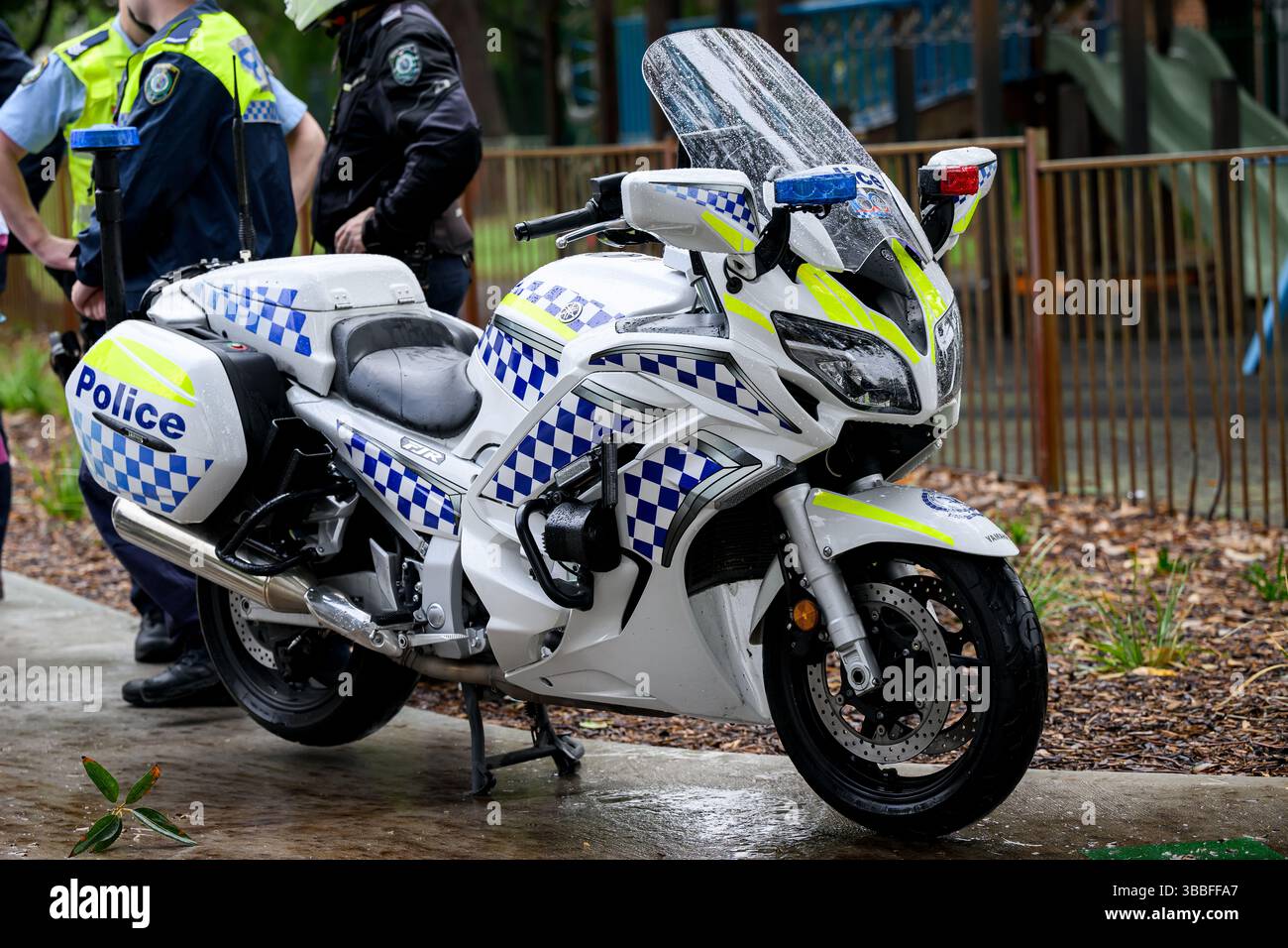 Sydney, Australia. 16th May, 2025. A NSW Highway Patrol motorcycle is ...