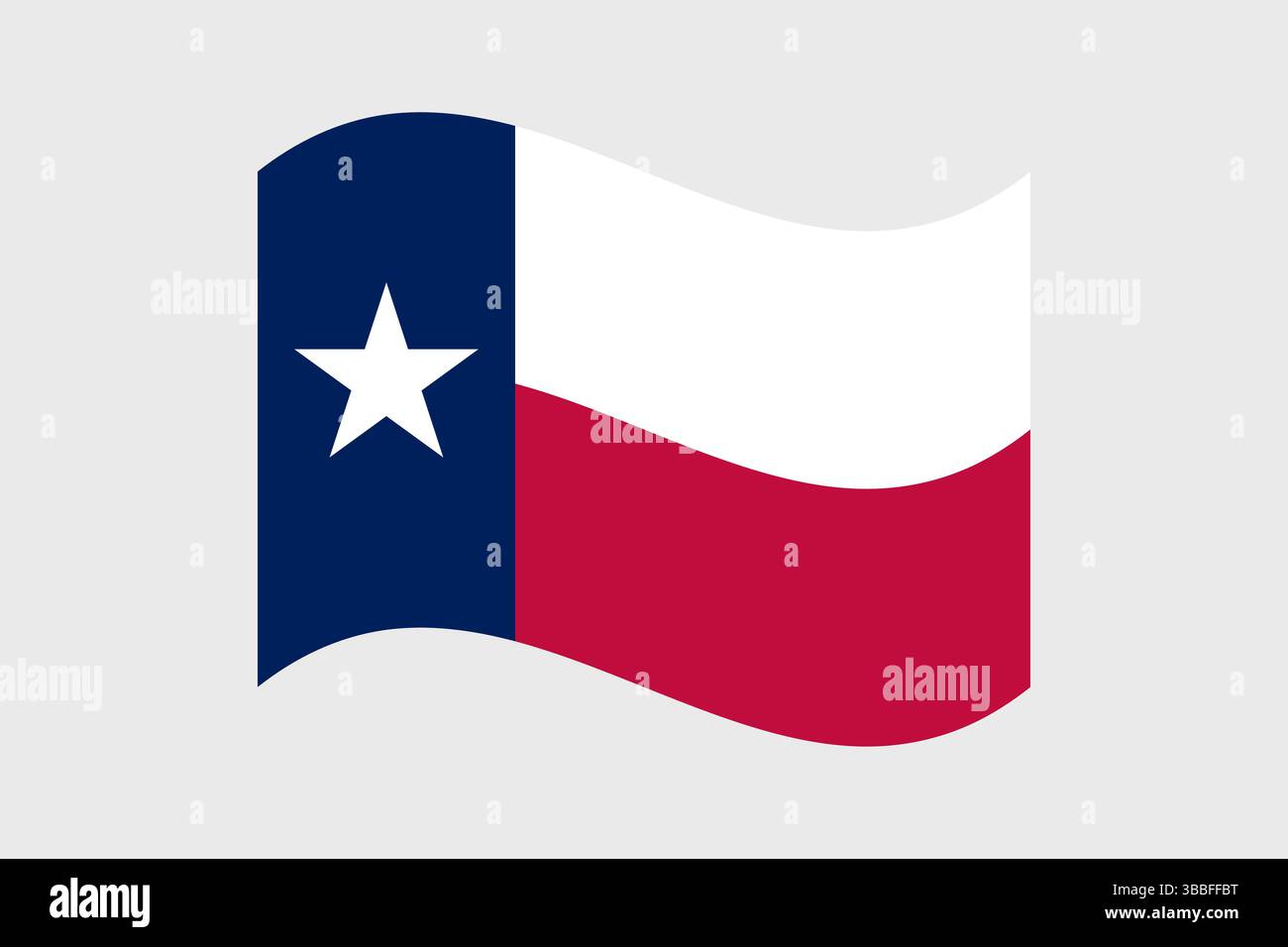 Flag of Texas. Texas wavy flag digital vector illustration. Fluttering ...